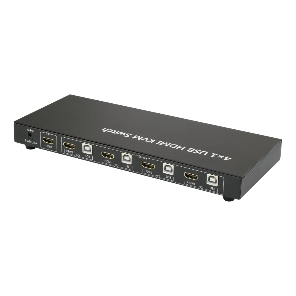سوییچ KVM چهار پورت HDMI وی نت همراه با کابل مدل V-SWKH1404 | دالاهو پلاس